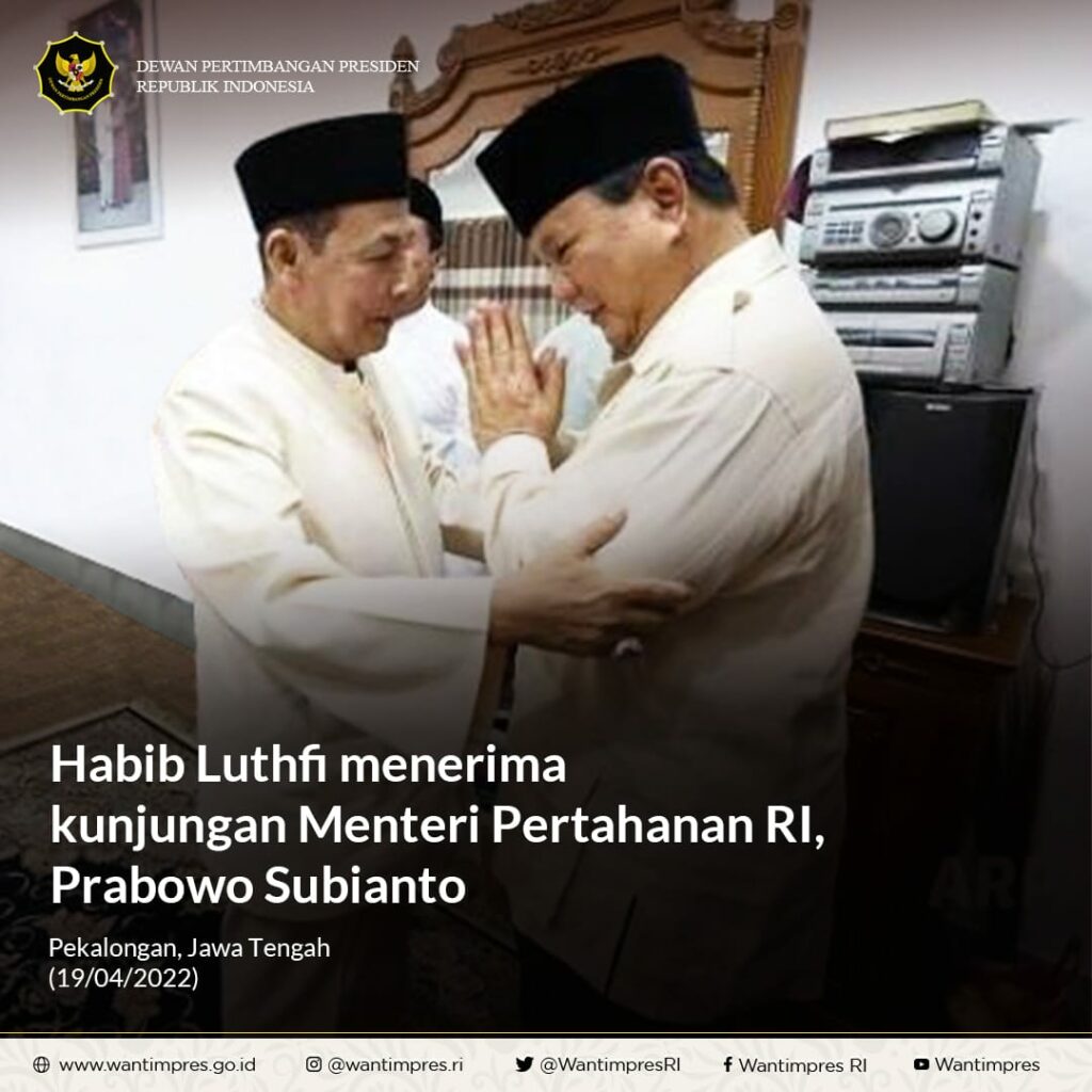 Habib Lutfi bin Yahya Receives a Visit from the Indonesian Minister of ...